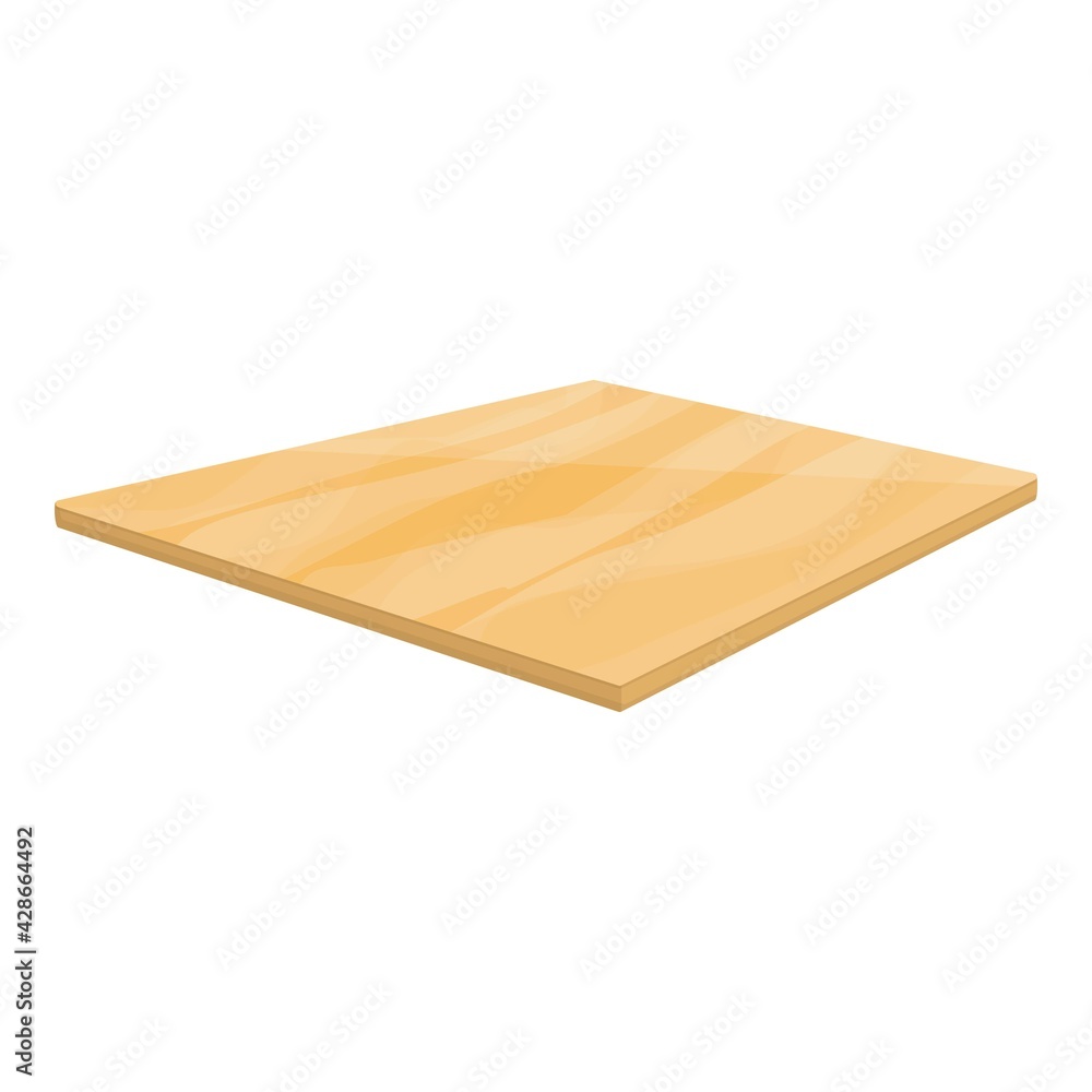 Plywood board icon. Cartoon of Plywood board vector icon for web design ...