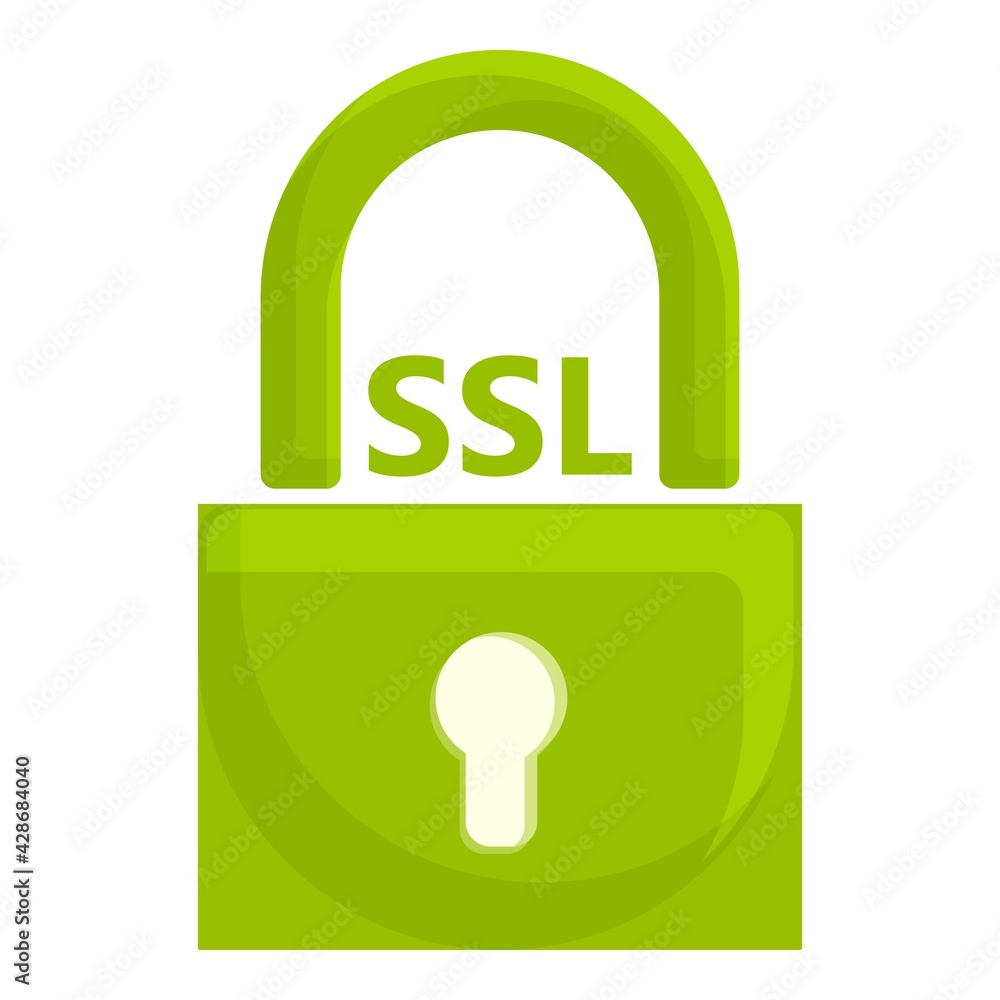 Scan ssl certificate icon. Cartoon of Scan ssl certificate vector icon ...
