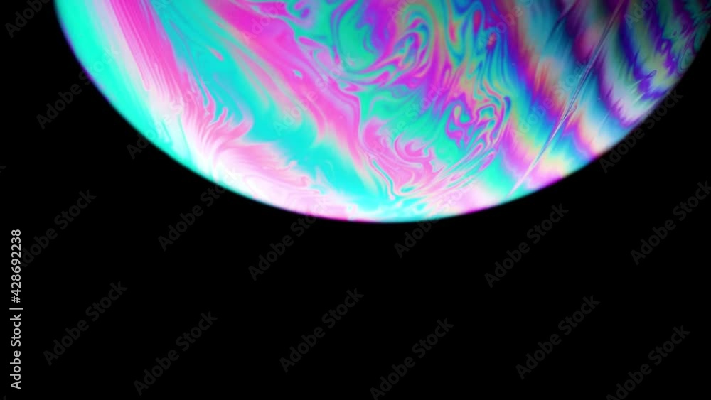 Soap bubble. Abstract galaxy background with globe planet earth in ...
