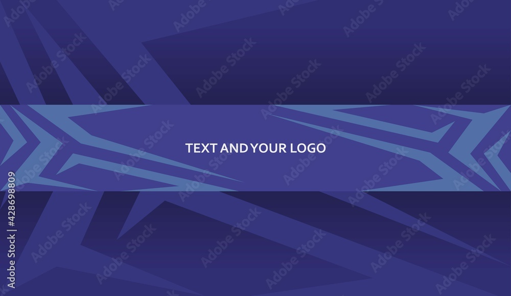 Abstract Blue Channel Banner Template for your channel Stock Vector ...