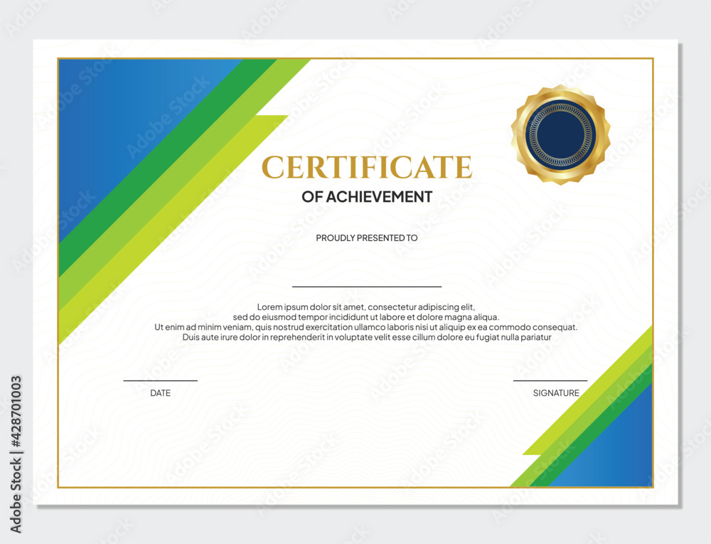 certificate background design template for graduation and appreciation ...