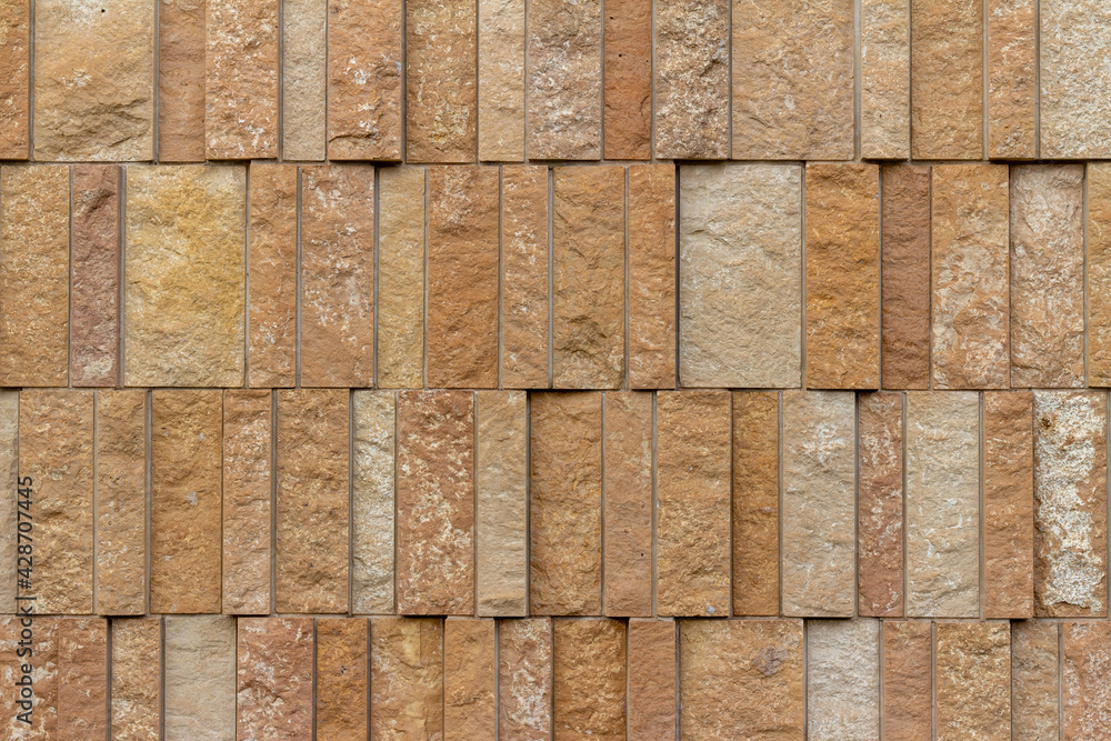 This image shows a rough texture stone wall background with attractive ...
