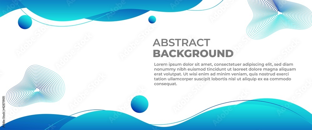 Modern banner design template with wave, fluid, wavy, wave element ...