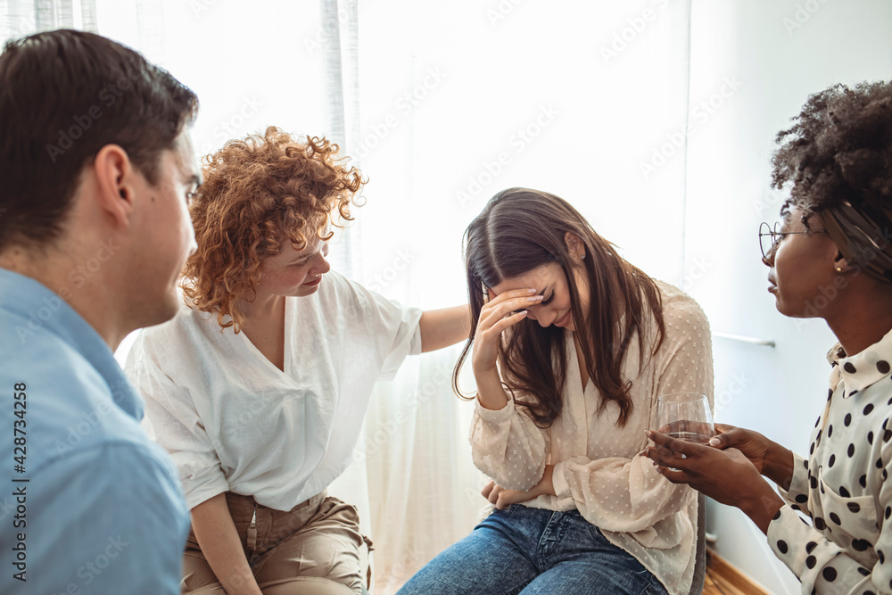 Crying Group Of People