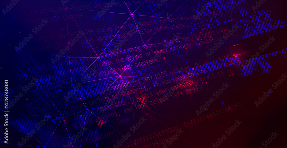 Abstract Technology Dark Background. Cyber space backdrop Stock Vector ...