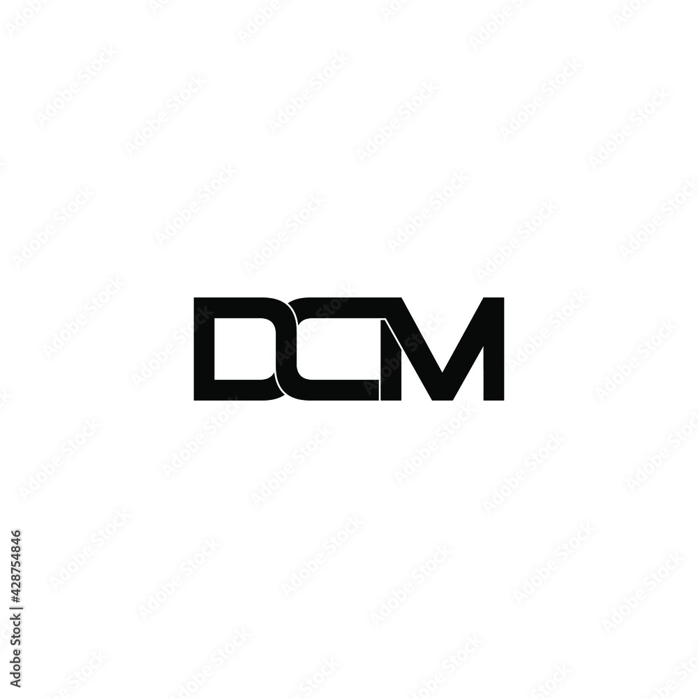 dcm letter original monogram logo design Stock Vector | Adobe Stock