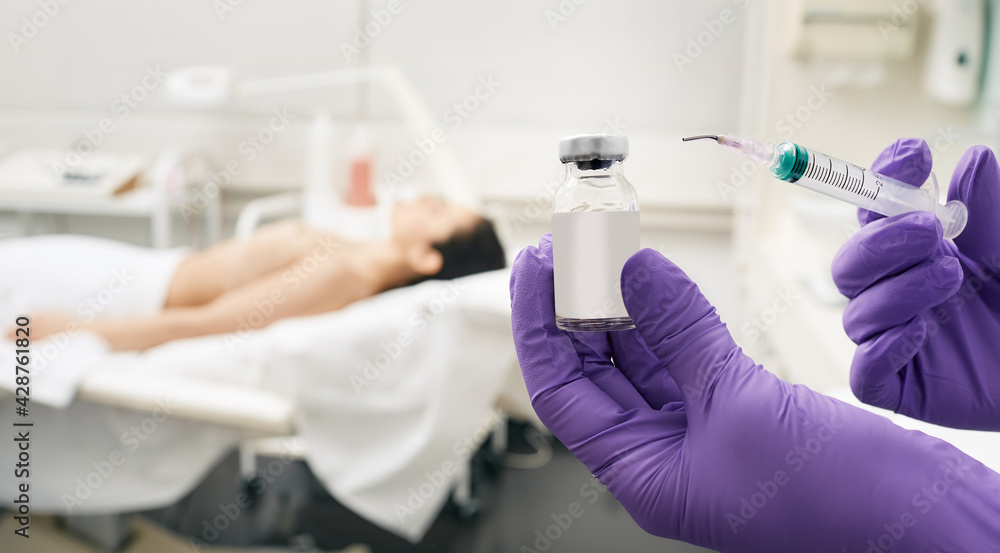 PRX-T33 biorevitalization peel for women at a cosmetology clinic ...