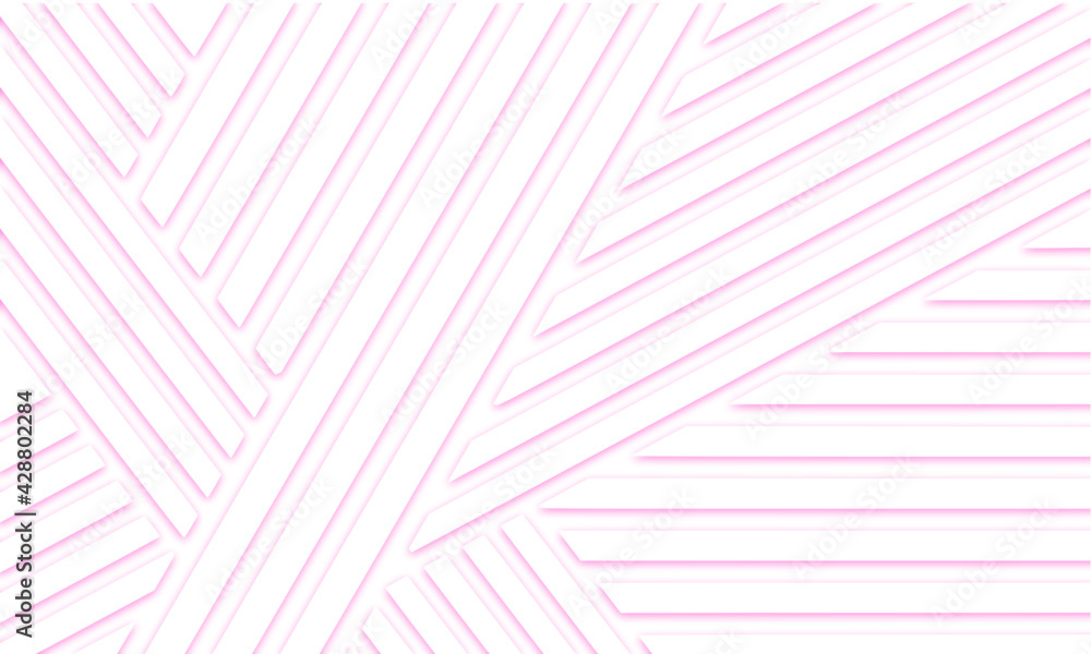 interlocking straight lines pattern background with pink shadows. Stock ...