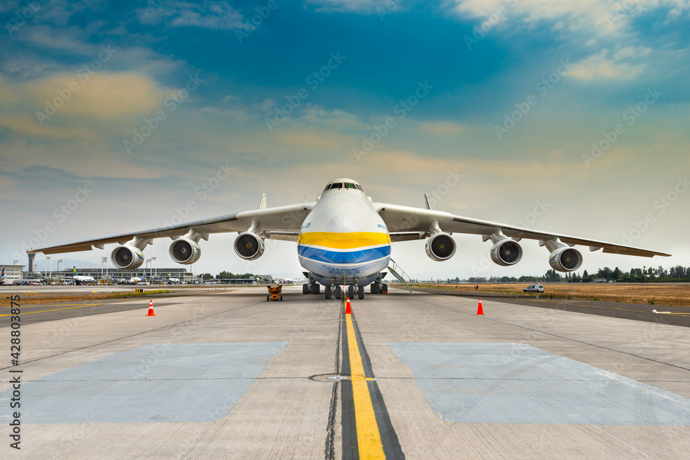 The Antonov 225 also know as AN-225 and the biggest airplane in the ...