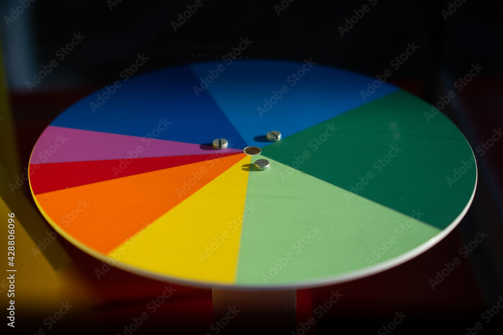 Sector color wheel. Multi-colored wheel. Segmented palette. Stock Photo ...