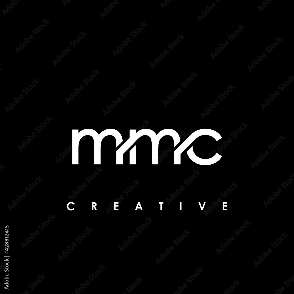 MMC Letter Initial Logo Design Template Vector Illustration เวกเตอร์ ...