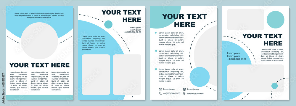 Fancy looking brochure template. Flyer, booklet, leaflet print, cover ...