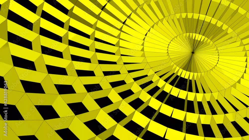 Geometric abstract 3D animation. Animated background in cartoon sketch ...