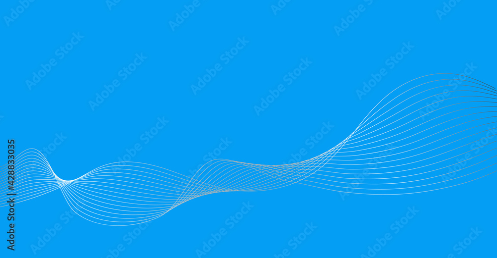Blue background with silver waves. Background for website, landing page ...