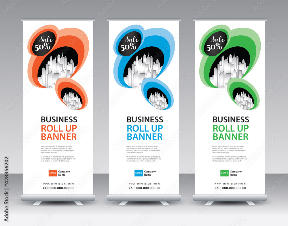 Business Roll Up banner design, Roll Up Banner template, Sale banner ...