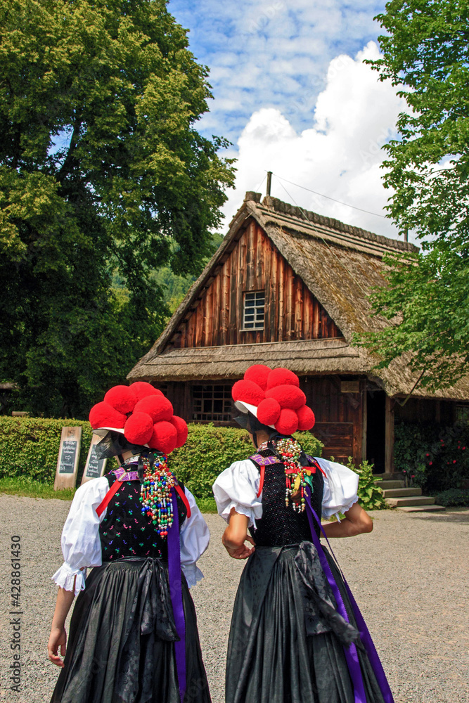 Bollenhut trägt man im Schwarzwald Stock Photo | Adobe Stock