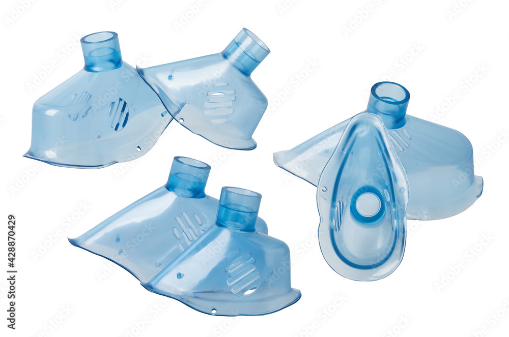 Set of nebulizer inhalation masks (for kids and adults), respiratory ...