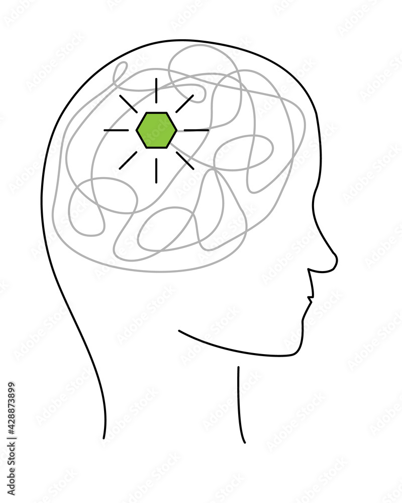 Way to idea line art Vector illustration Stock Vector | Adobe Stock