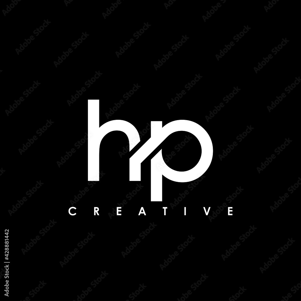 HP Letter Initial Logo Design Template Vector Illustration Stock Vector ...