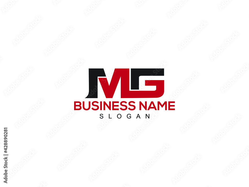 MG Letter Logo, mg logo image vector for business Stock Vector | Adobe ...