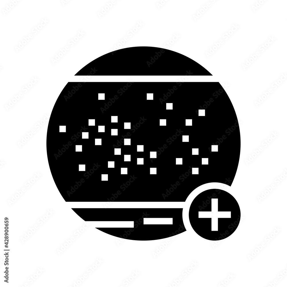 Skin Allergies And Contact Dermatitis Clinic Glyph Icon Vector Skin
