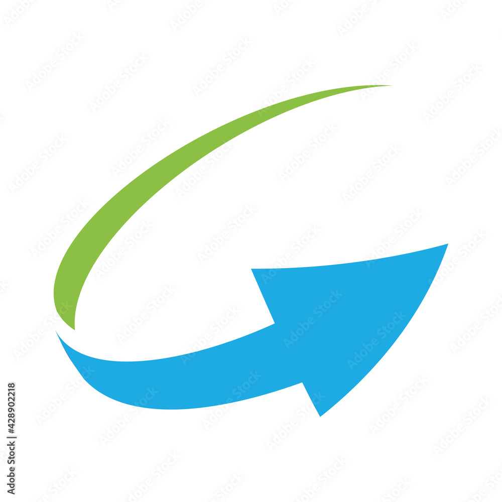 Simple loop circle arrow icon Stock Vector | Adobe Stock