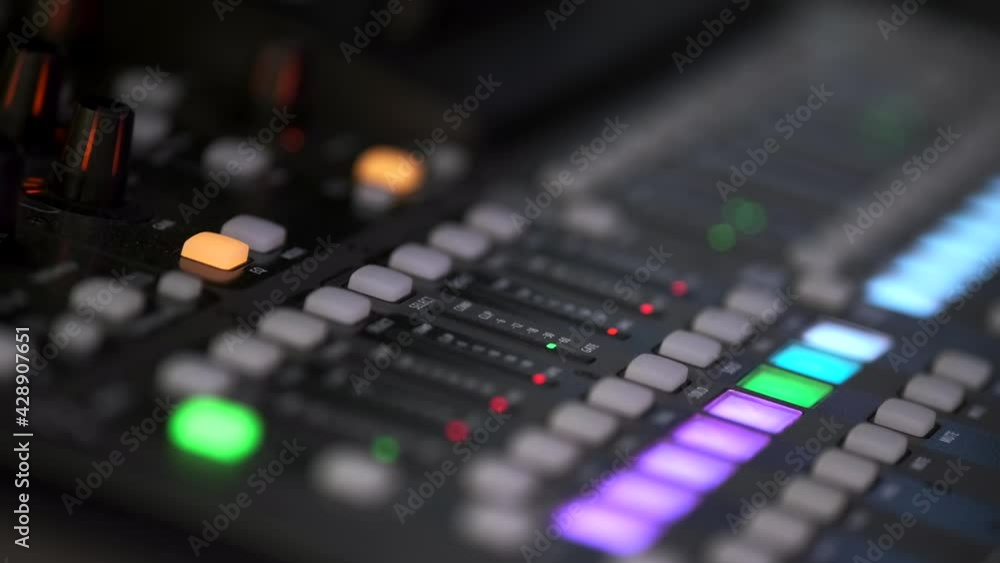 Music equipment for sound mixer control, electornic device. Audio mixer ...