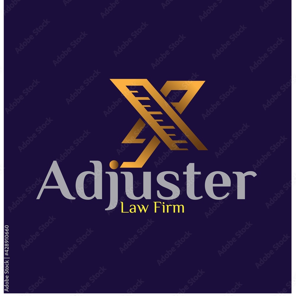 adjuster logo designs for construction logo simple modern Stock Vector ...