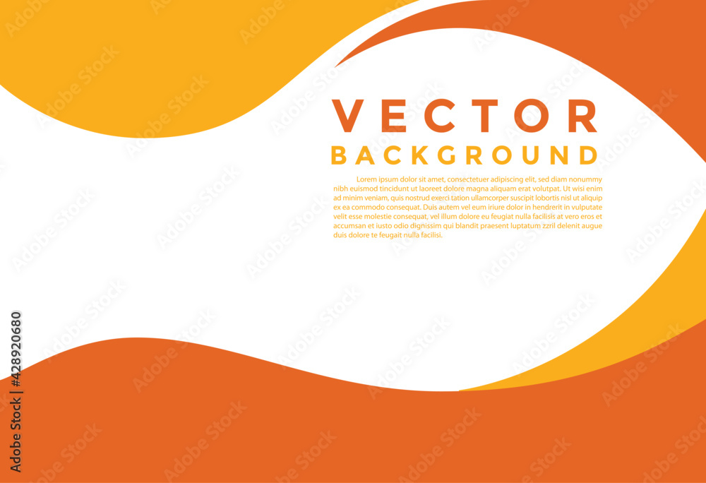 Orange background vector lighting effect graphic for text and message ...