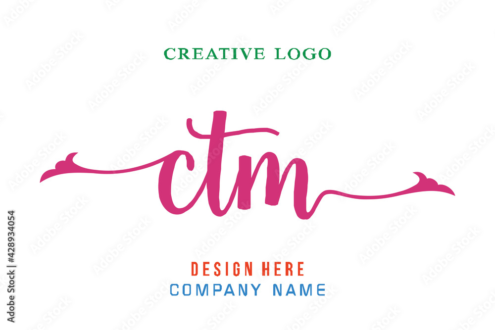 CTM lettering logo is simple, easy to understand and authoritative ...