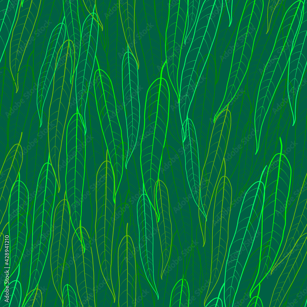 Square seamless background in shades of green. Pattern with green ...