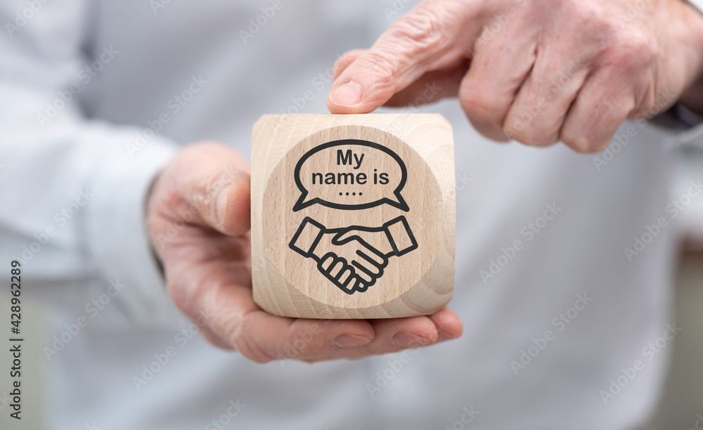 Concept of introduction Stock Photo | Adobe Stock