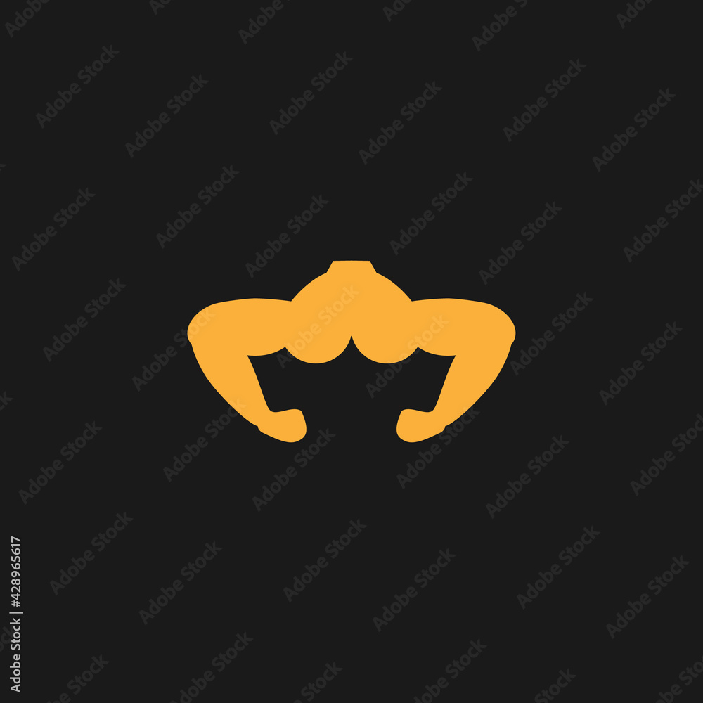 Vecteur Stock Twerk dance flat icon. Simple style woman fitness poster ...