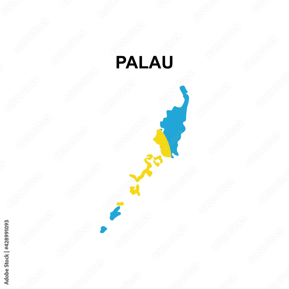 maps of Palau icon vector sign symbol Stock Vector | Adobe Stock