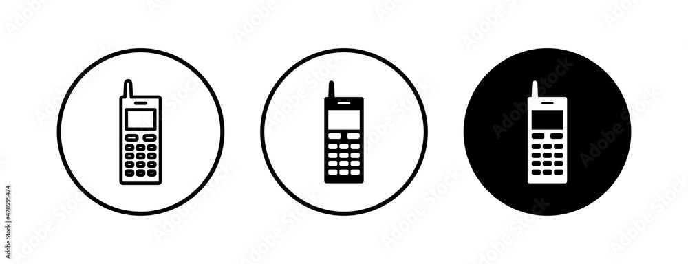 Phone icons set. Phone icon vector. Mobile phone and telephone symbol ...