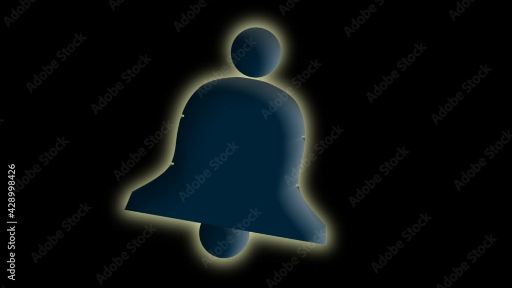 ANIMATED CHURCH BELL Animated church bell ringing.Green screen/alpha ...