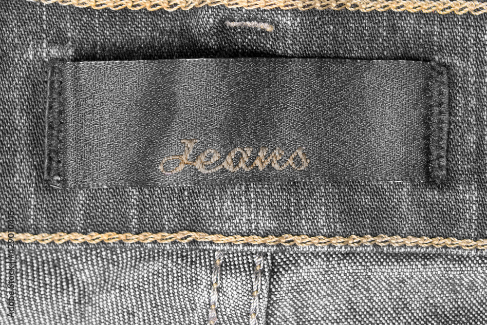 Jeans clothing label Stock Photo | Adobe Stock
