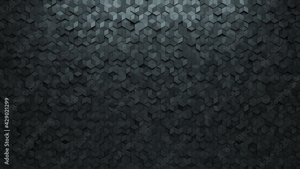 Futuristic, Diamond shaped Wall background with tiles. Concrete, tile ...