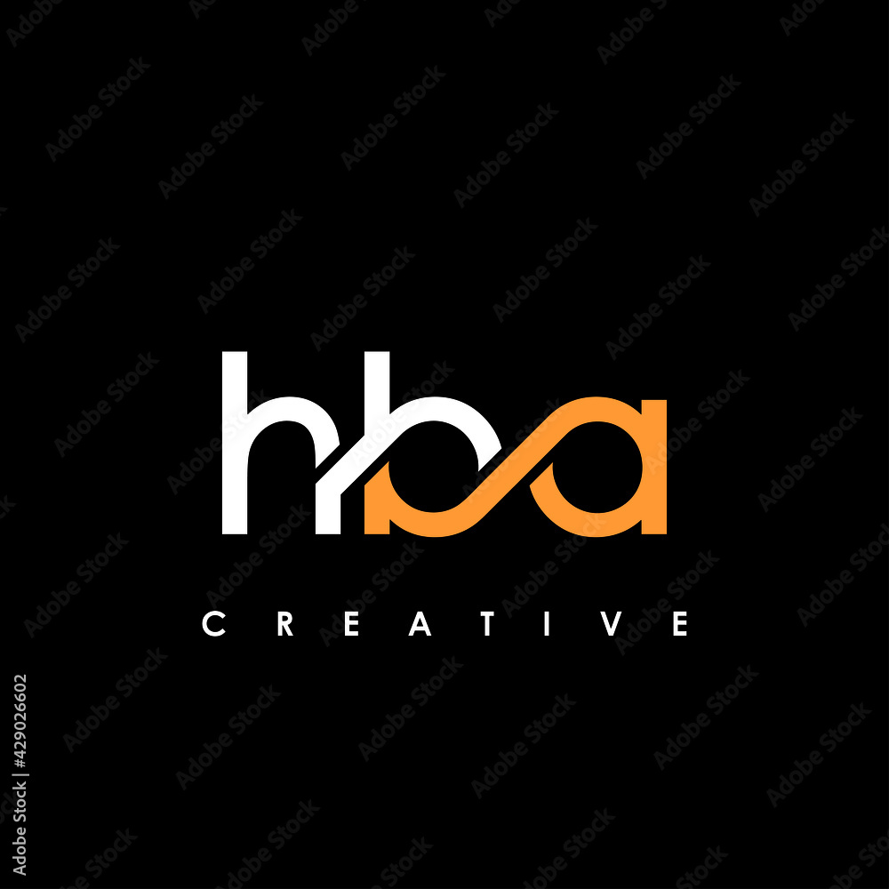 HBA Letter Initial Logo Design Template Vector Illustration Stock ...
