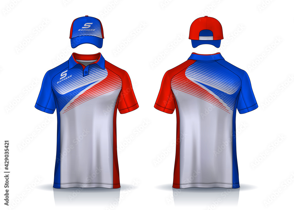 Corporate Work Shirts,t-shirt and cap templates design. uniform for ...