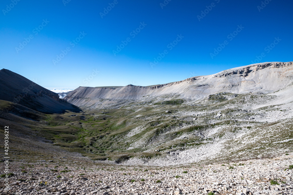 Trekking on Mount Amaro in the Majella national park, the second ...