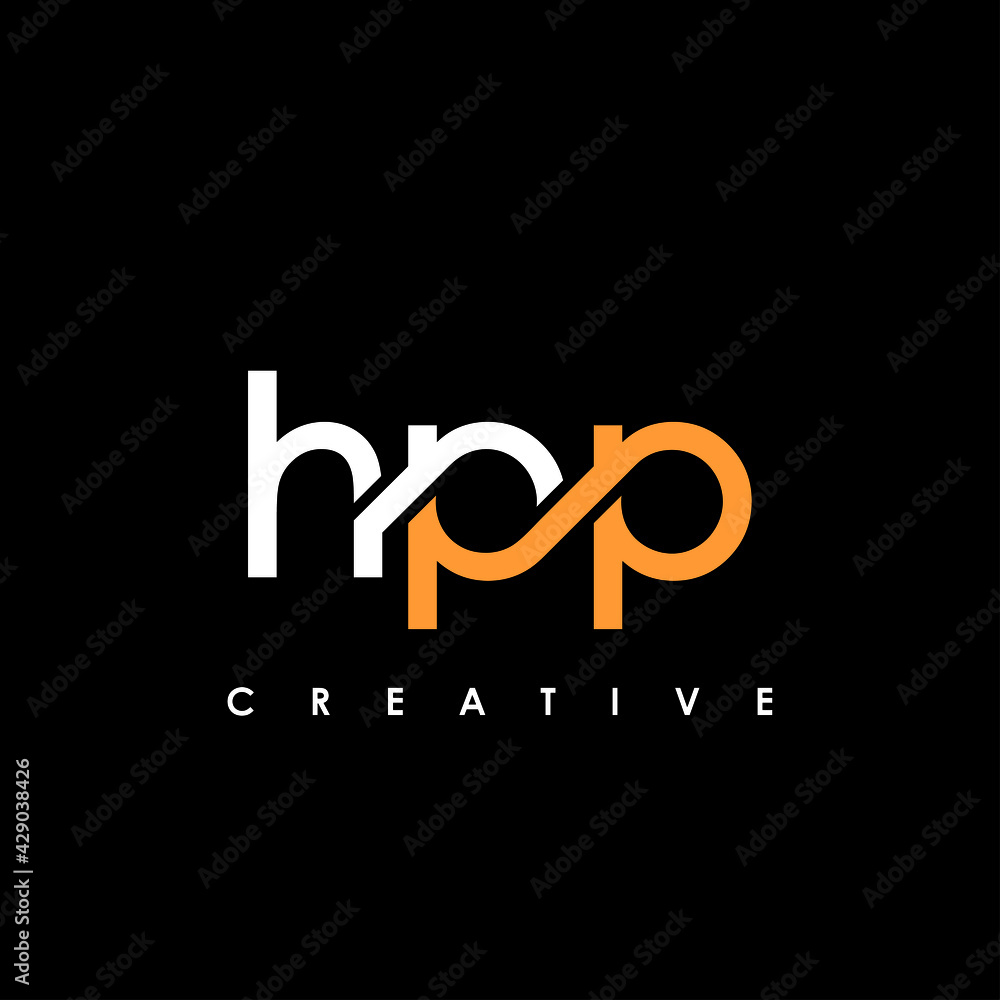 HPP Letter Initial Logo Design Template Vector Illustration Stock ...