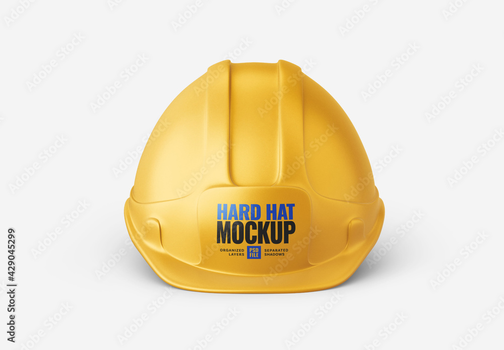 Construction Hard Hat Mockup Stock Template | Adobe Stock