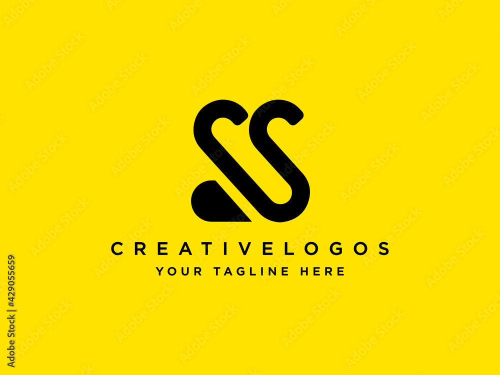 Letter SS Logo, Alphabet SS Logo, Initials SS Logo, SS Letter Logo ...