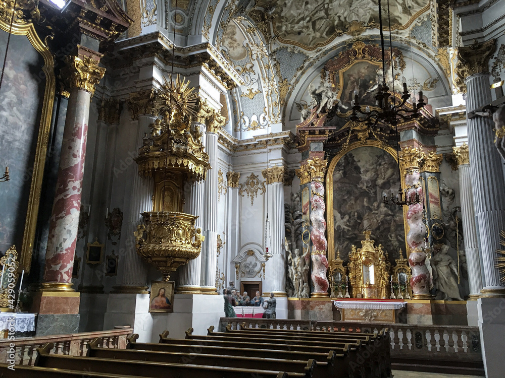Oppulent Bavarian Baroque and rococo interior style architecture inside ...
