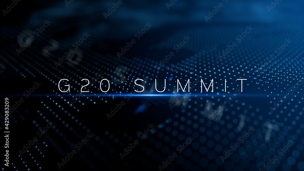 G20 Summit intro futuristic modern background Stock Illustration ...