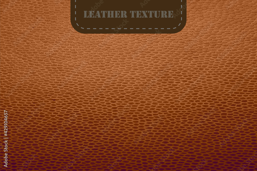 Vector brown leather texture. Realistic animal skin background. Luxury ...