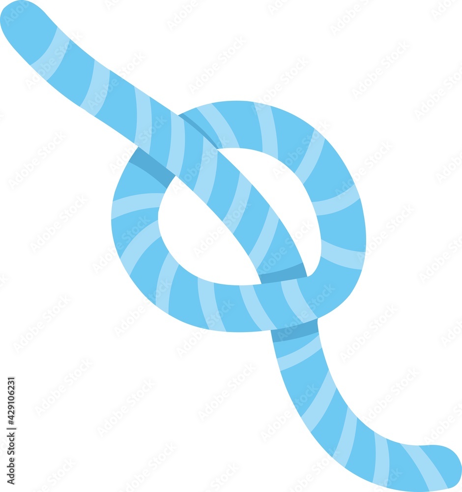Vector emoticon illustration of a light blue knot Stock Vector | Adobe ...