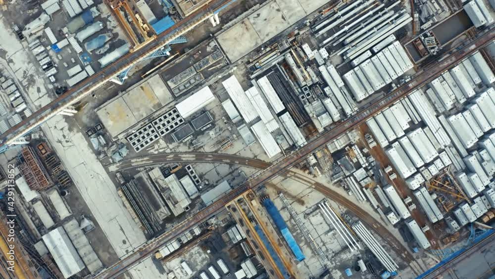Reinforced concrete products plant (factory) with a batch of building ...