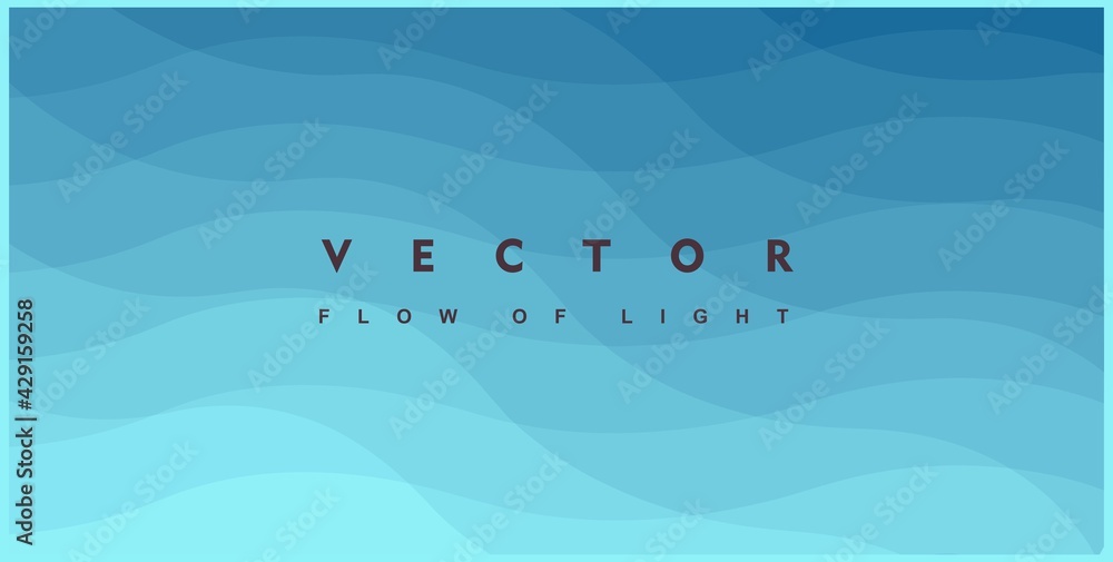 Abstract Glowing sea waves background with dynamic effect. Modern ...